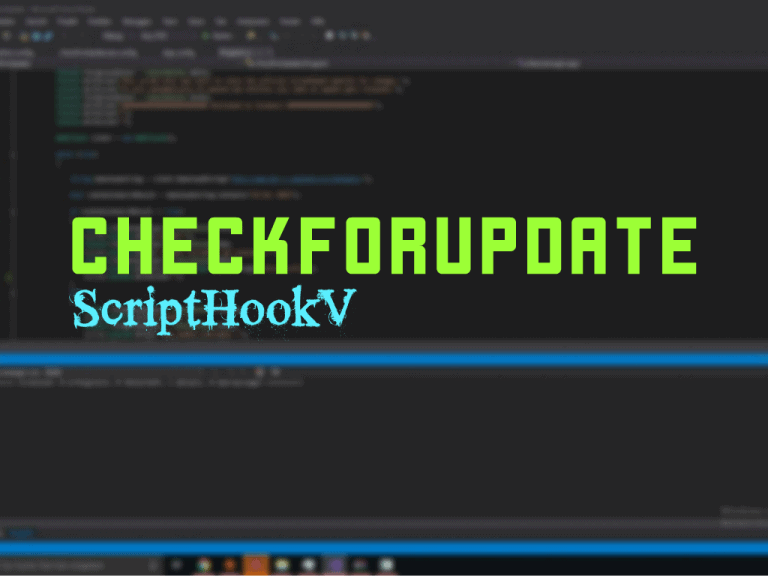 CheckForUpdate - ScriptHookV Edition 1.2 - GTA 5 Mod Download