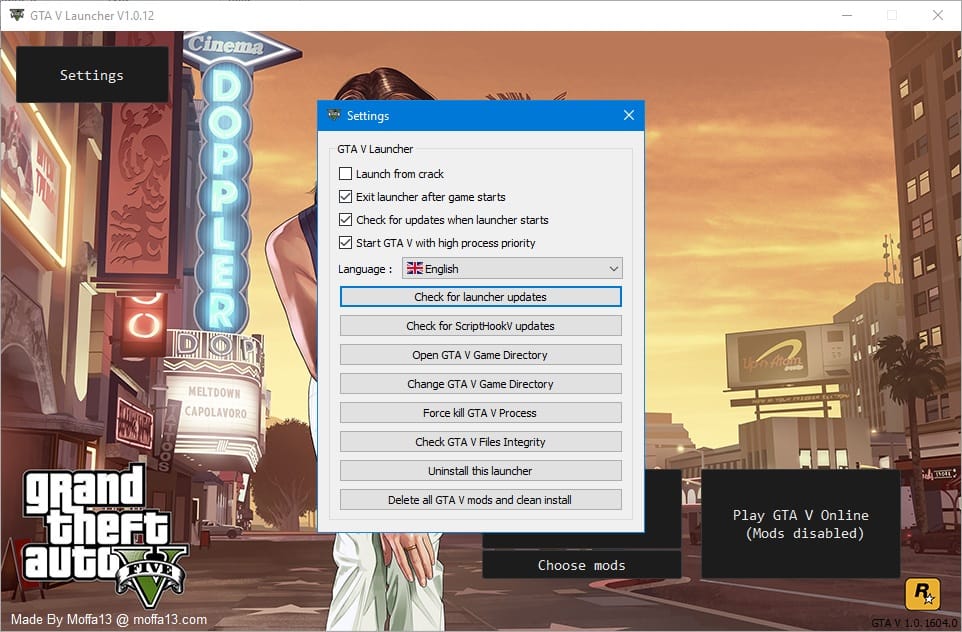 GTA V Launcher 1.0.13 - GTA 5 Mod | Grand Theft Auto 5 Mod GTA V Launcher 1.0.13 - GTA 5 Mod | Grand Theft Auto 5 Mod