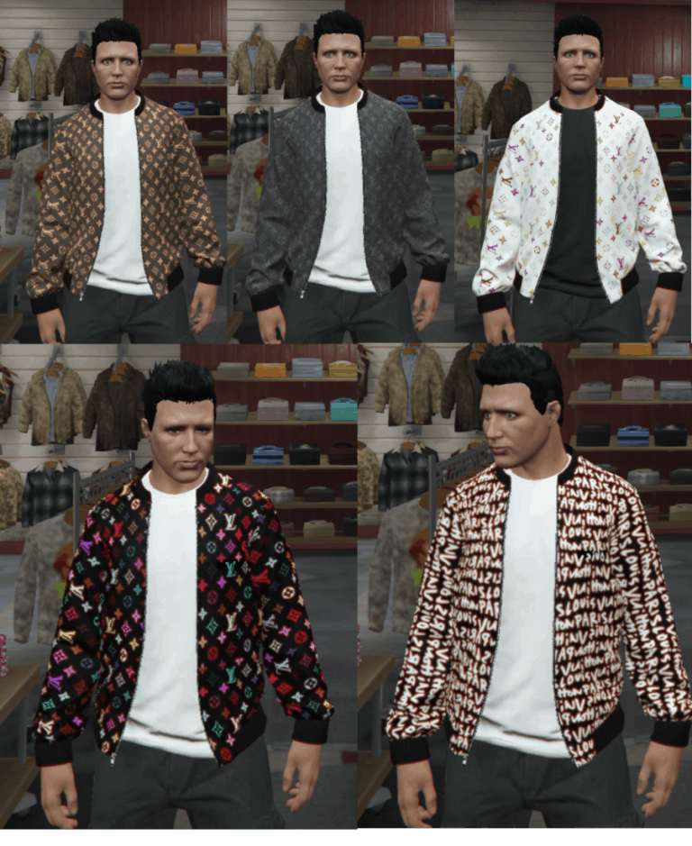 Louis Vuitton Open Zip Jackets Pack 1.0 - GTA 5 Mod Download