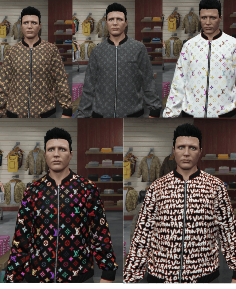 Louis Vuitton Zip Jackets Pack - GTA 5 Mod Download