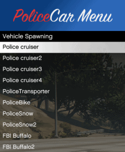 PoliceCarMenu 1.0 - GTA 5 Mod Download