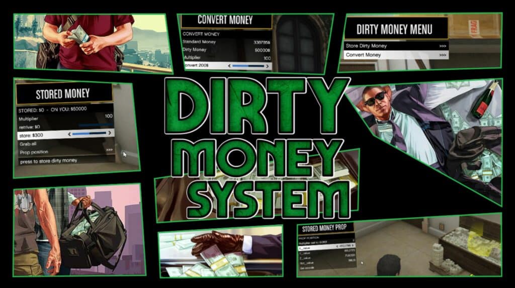 Dirty Money System 0.4.9b - GTA 5 Mod Download