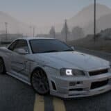 Nissan Skyline GT-R R34 2002 v1.0a - GTA 5 Mod Download