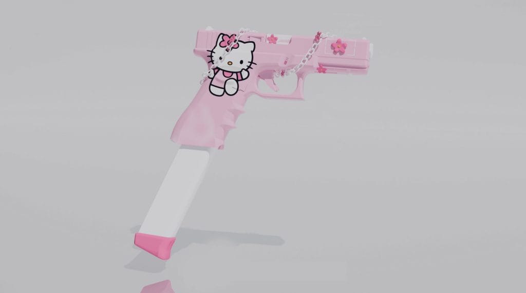 Hello Kitty Glock (ApPistol) V1.0 - GTA 5 Mod Download