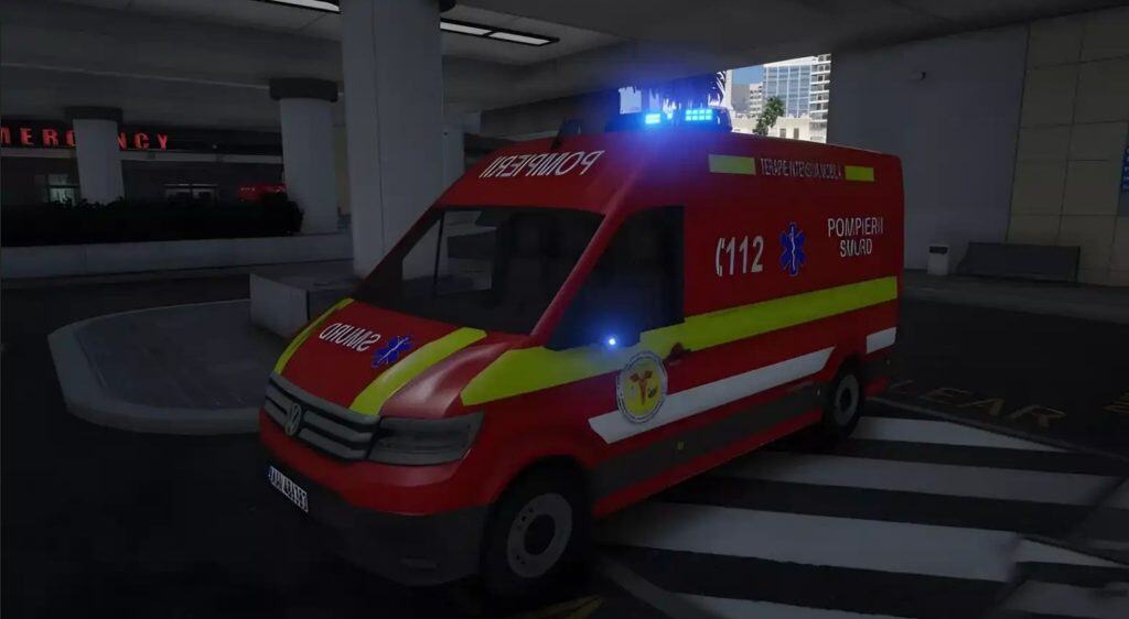 Volkswagen Crafter Smurd - GTA 5 Mod Download